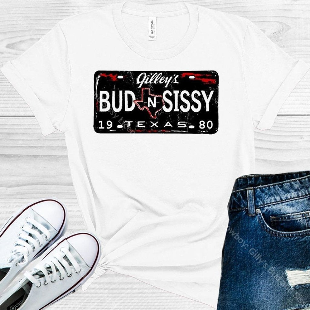 Urban Cowboy: Gilly's Bud and Sissy License Plate Graphic Tee – xo Dani ...